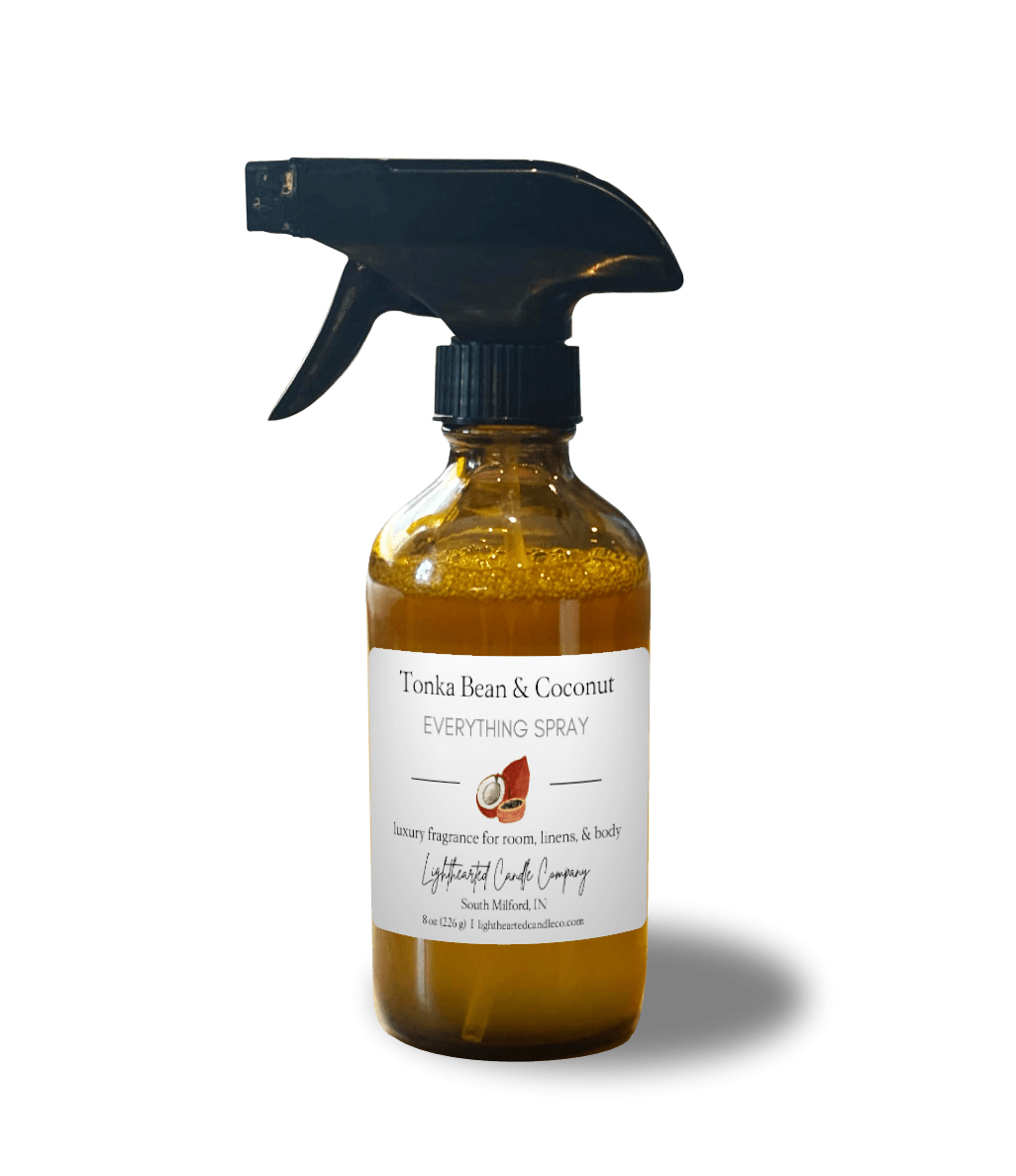 Tonka Bean & Coconut Everything Spray – Lighthearted Candle Company